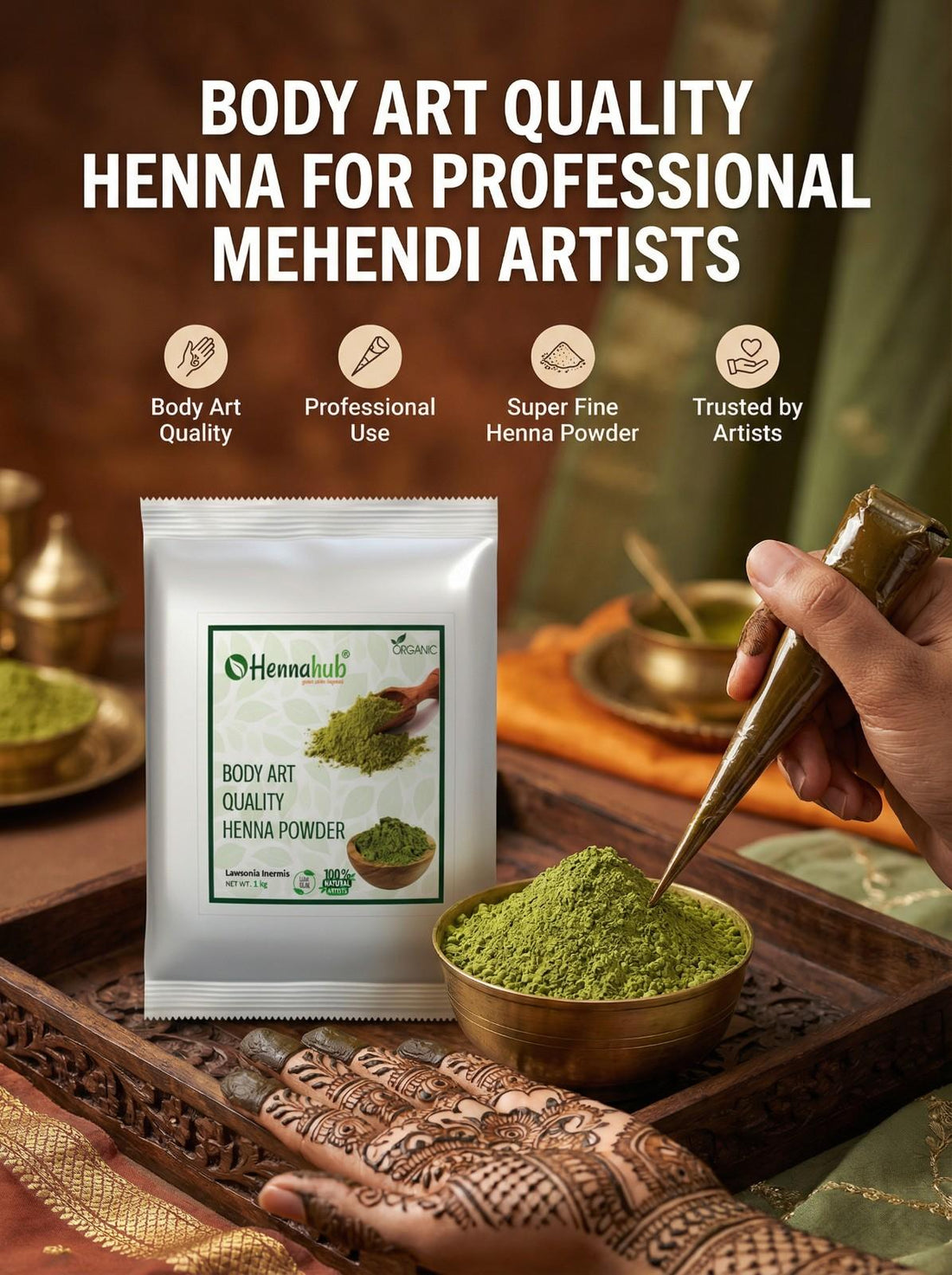 Buy Henna powder | Herbal Hair Color | Essential Oils at Cheap Rate ...